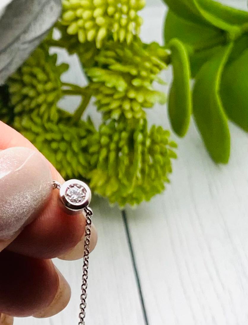 Moissanite Cremation Bracelet, Sterling Silver Bracelet With Ashes, Me ...